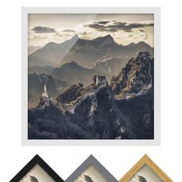 Natur & Landschaft Bild mit Rahmen Die gro&szlig;e chinesische Mauer