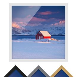 Architektur & Skyline Bild mit Rahmen Santas House