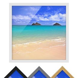 Strand Bild mit Rahmen Paradise Beach