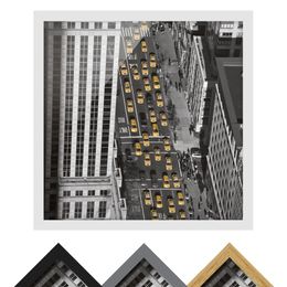 Architektur & Skyline Bild mit Rahmen Taxiverkehr in Manhattan