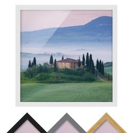 Natur & Landschaft Bild mit Rahmen Sonnenaufgang in der Toskana