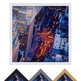 Architektur & Skyline Bild mit Rahmen Manhattans Taxilichter