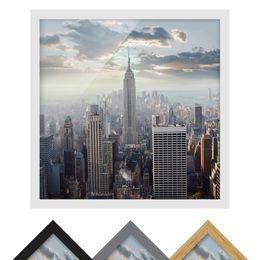 Architektur & Skyline Bild mit Rahmen Sonnenaufgang in New York
