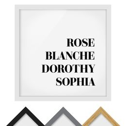 Spruch Bild mit Rahmen Lieblingsserien - Golden Girls