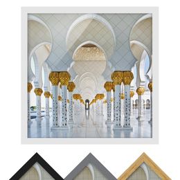 Architektur & Skyline Bild mit Rahmen Moschee in Abu Dhabi