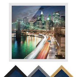 Architektur & Skyline Bild mit Rahmen Nightlife