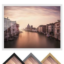 Architektur & Skyline Bild mit Rahmen Abendstimmung in Venedig