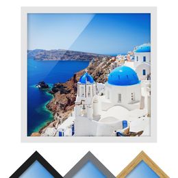Architektur & Skyline Bild mit Rahmen View Over Santorini