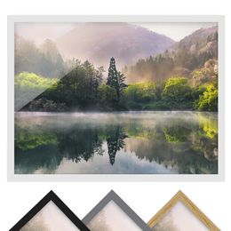 Natur & Landschaft Bild mit Rahmen Morgenruhe