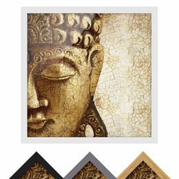 Spirituelles Bild mit Rahmen Vintage Buddha