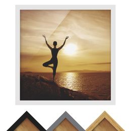 Spirituelles Bild mit Rahmen Yoga