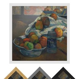 Kunstdruck mit Rahmen Paul Gauguin - Obstschale