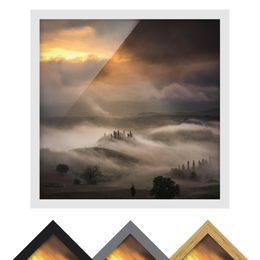Natur & Landschaft Bild mit Rahmen Nebelwellen