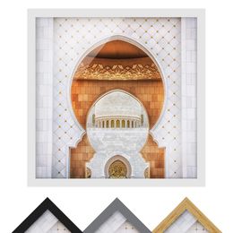 Spirituelles Bild mit Rahmen Tor der Moschee