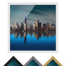 Architektur & Skyline Bild mit Rahmen New York World Trade Center