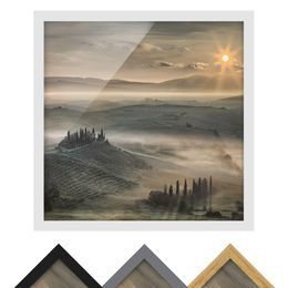 Natur & Landschaft Bild mit Rahmen Toskana-Morgen