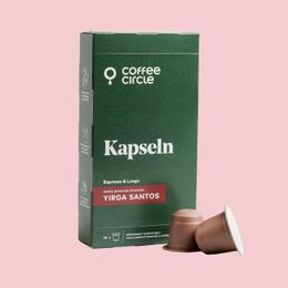 Coffee Circle Kaffeekapseln Yirga Santos, nachhaltige Kapseln, kompatibel mit Nespresso-Maschinen