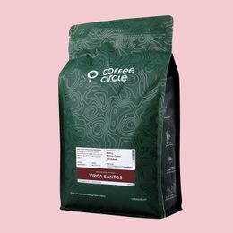 Coffee Circle Espresso Yirga Santos, 1kg ganze Bohne, Arabica & Robusta Kaffee aus Brasilien, Indien, Äthiopien, Geschmack brauner Zucker & Schokolade