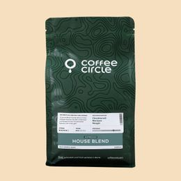 Coffee Circle Espresso House Blend, 250g gemahlen, Arabica aus Brasilien, Kolumbien, Kongo & Laos, Noten von Marzipan & Nougat