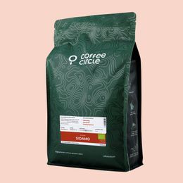 Coffee Circle Espresso Sidamo, 1kg gemahlen, Arabica Kaffee aus Äthiopien, Noten von dunklen Beeren & Karamell, kräftiger und komplexer Geschmack