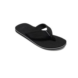 Sandale Quiksilver "Molokai Layback", Gr. 6(39), schwarz-weiß (schwarz, weiß, schwarz), Obermaterial: Synthetikmaterial / Außensohle: Moosgummi, Schuhe