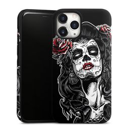 DeinDesign iPhone 11 Pro Handy Panzer Handyh&uuml;lle robuste Outdoor H&uuml;lle Schutzh&uuml;lle matt Rock 'N' Roll Totenkopf D&iacute;a De Los Muertos Tough Case