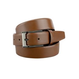 Bernd G&ouml;tz Lederg&uuml;rtel BERND G&Ouml;TZ, Damen, Gr. 100, braun (cognac), Leder, unifarben, festlich, G&uuml;rtel Lederg&uuml;rtel, mit Bicoloreffekt an der Schlie&szlig;e