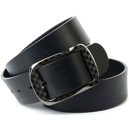 Lederg&uuml;rtel Anthoni Crown, Damen, Gr. 95, schwarz, Leder, unifarben, G&uuml;rtel Lederg&uuml;rtel