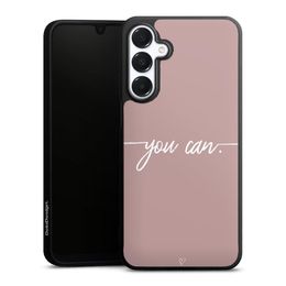 DeinDesign Galaxy A16 5G Handy Premium Silikon Hülle Handyhülle schwarz Case Spruch Motivation Sayings Silikon Premium Case