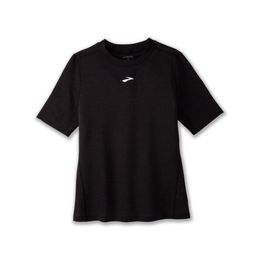 Brooks High Point Short Sleeve Bekleidung Damen schwarz