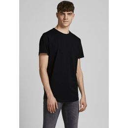Jack & Jones T-Shirt JACK & JONES "BASHER TEE", Damen, Gr. L, schwarz, Jersey, Obermaterial: 100% Baumwolle, unifarben, normal Po-bedeckend, Rundhals, Shirts T-Shirt