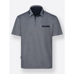 Marco Donati Damen Kurzarm-Poloshirt, blau, Gr&ouml;&szlig;e 52/54