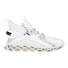 Plein Sport Low-Top Sneaker - Runner Sneaker Tiger - Gr. 41 (EU) - in Wei&szlig; - f&uuml;r Damen