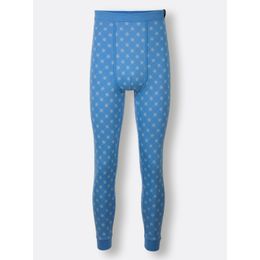 w&auml;schepur men Herren Hose lang, mittelblau + mittelblau-bedruckt, Gr&ouml;&szlig;e 10