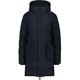 alife and kickin Winterjacke ALIFE & KICKIN "Herren SaulAK A", Herren, Gr. M, blau (marine), 100% Polyamid, Modisch, gerade Po-bedeckend, Rippbündchen, Jacken, gefütterte Jacke mit abnehmbarer Kapuze und 6 Fronttaschen