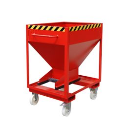 Bauer S&uuml;dlohn Silobeh&auml;lter SRE-D 375; lackiert; Feuerrot