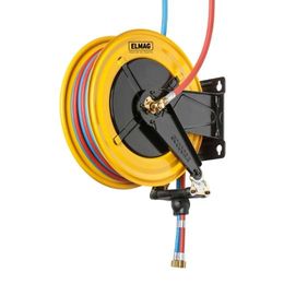 ELMAG Autom. Schlaucha. 15m-2x5/16"-20bar f&uuml;r Sauerstoff/Azetylen
