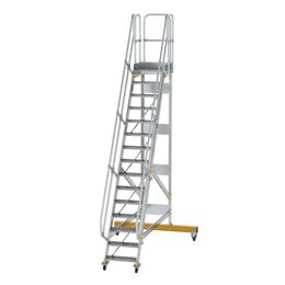 Munk Plattformtreppe fahrbar 60&deg; - Stufenbreite 800 mm / 15 Stufen