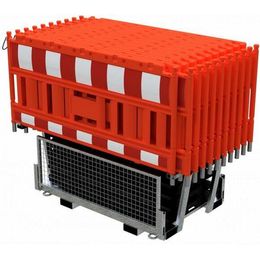 Schake Absperrschrankengitter SET 4 mit 20 Absperrschrankengitter und 21 Fußplatten auf Twinpalette