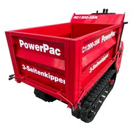 PowerPac Raupen-Dumper Dreiseitenkipper Typ RC1200DS-3SK Benzin