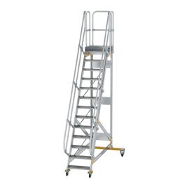 Munk Plattformtreppe fahrbar 60&deg; - Stufenbreite 800 mm / 13 Stufen