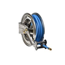 Ebinger Automatik-Schlauchaufroller OSM 410; Edelstahl; PVC-Druckluftschlauch