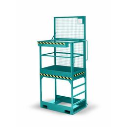 RR Industrietechnik Arbeitskorb Typ RAK-High RAL 5018 (t&uuml;rkisblau)