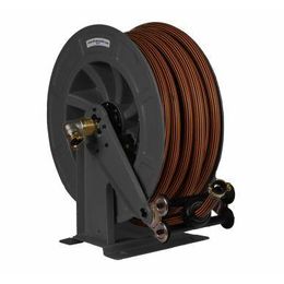 Ebinger Automatik-Schlauchaufroller OSK 610 mit 15m - 1" Gummischlauch ET; Stahl lackiert
