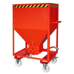Bauer S&uuml;dlohn Silobeh&auml;lter SRE 600; lackiert; Feuerrot