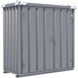 BOS SchnellbauContainer 1x2m; 1-fl&uuml;gelige T&uuml;r