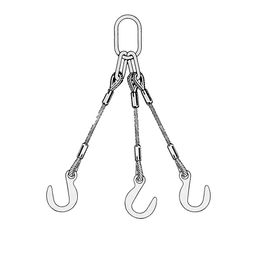 Dolezych Seilgeh&auml;nge CH 3str. 28mm 16800 kg 3m