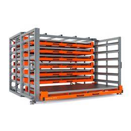 RR Industrietechnik Schubfachregal f&uuml;r Bleche Typ RBR-T 30/7 - RAL 7005 / RAL 2004