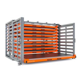 RR Industrietechnik Schubfachregal f&uuml;r Bleche Typ RBR-G 30/10 - RAL 7005 / RAL 2004