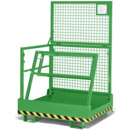 RR Industrietechnik Arbeitskorb Typ RAK-Compact RAL 6018 (gelbr&uuml;n)
